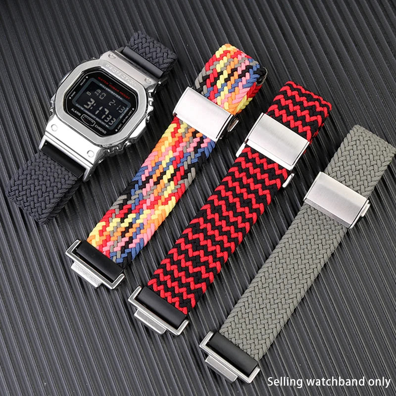 High Elastic Nylon Watchband for Casio DW5600 GW 5000 GW M5610 GA2100 ...