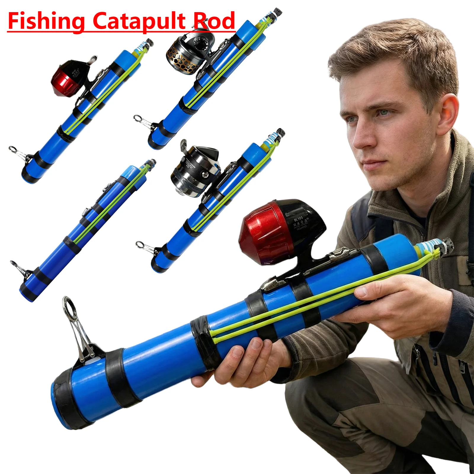Lure Launcher Fishings Tool Multi-Purpose Precise Launching Lure Rods ...