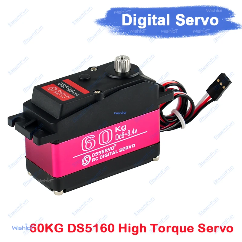 Servo Digital DS5160 de 60KG, 7.4V, Alta Velocidad, Engranaje Metálico ...