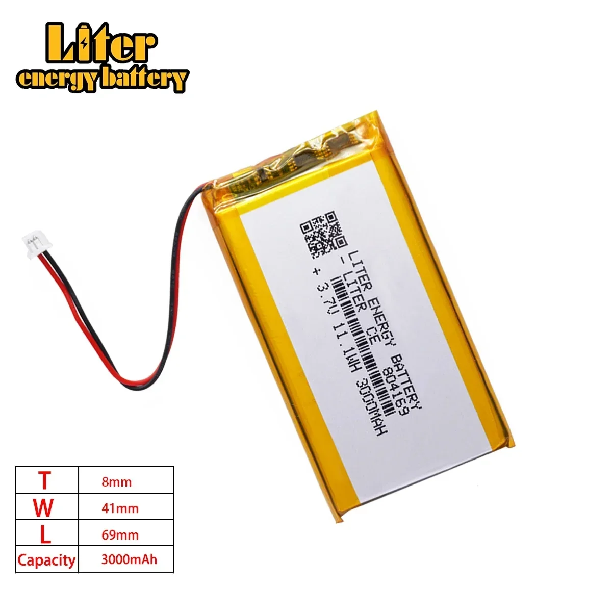 804169-Lithium-Polymer-Battery-For-804066-3-7V-3000mAh-For-Open-source ...