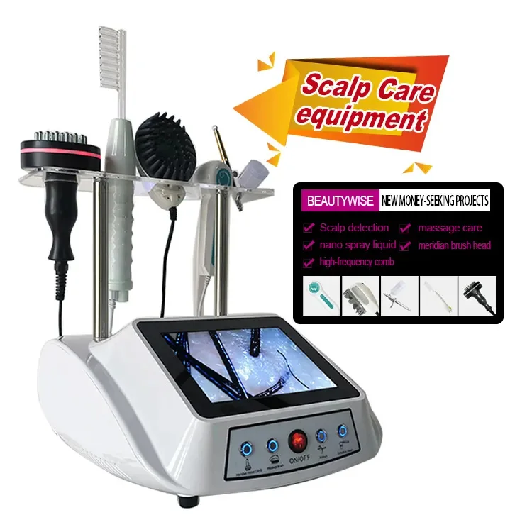 5-in-1-High-Frequency-Hair-Growth-Vibration-massage-Comb-Machine-With ...