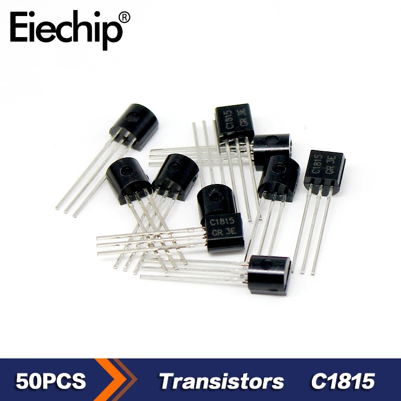 50PCS-C1815-Transistor-NPN-Transistors-2SC1815-TO-92-50V-0-15A-Triode-New-original-Electronic ...