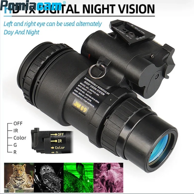 PVS-18-Infrared-Night-Vision-Device-Head-Mounted-Hunting-Camera-for ...