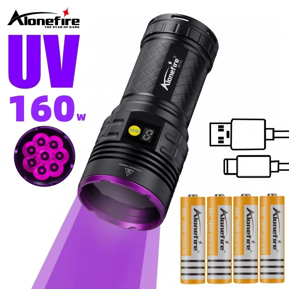 160W-High-Power-UV-Flashlight-Blacklight-Cat-Dog-Urine-Stain-Tinea-Ore ...