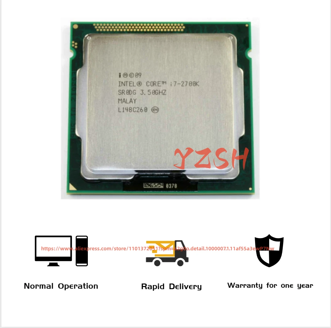 Free Shipping Intel Core I7-2700k I7 2700k 3.5ghz Quad-core Desktop Cpu ...