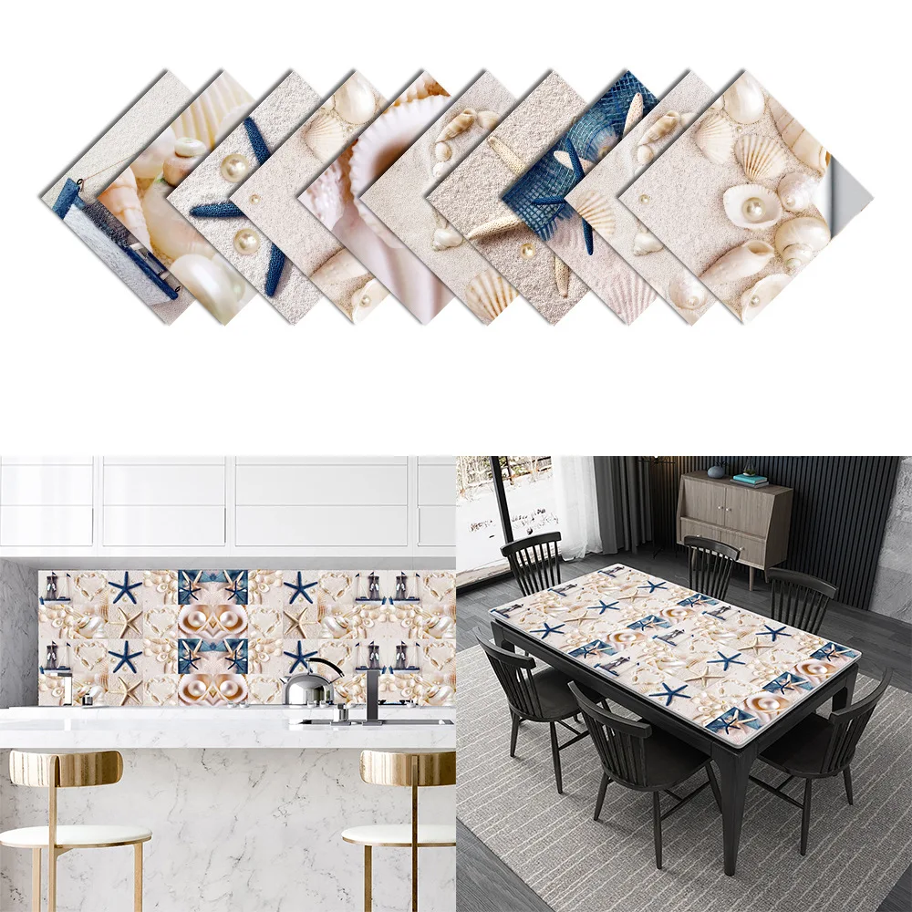 Sand-beach-shell-simulation-pattern-tile-stickers-Home-renovation ...