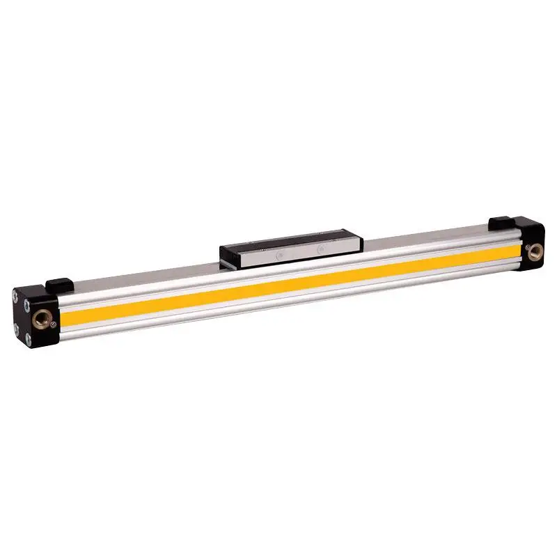 Long stroke high thrust mechanical high speed rodless cylinder with guide rail OSP-P16-300 P25 ...