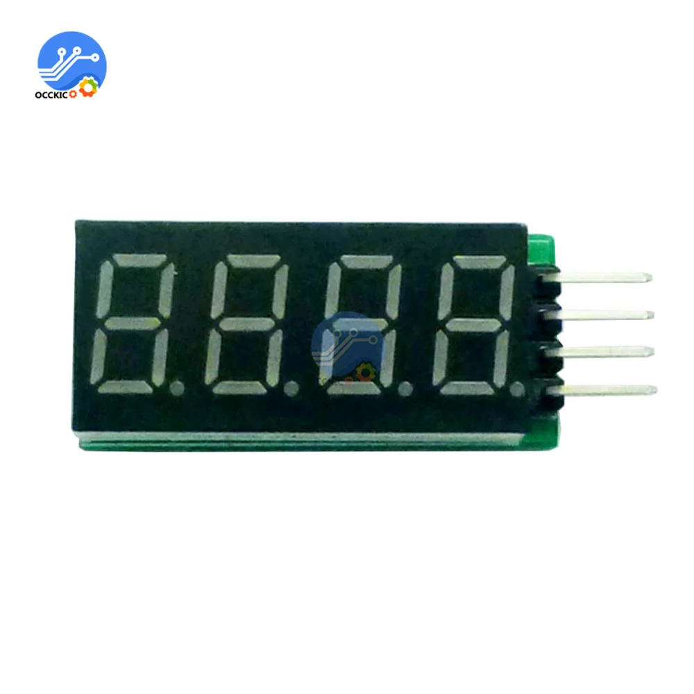 DC-5V-3-3V-4bit-7Seg-I2C-IIC-LED-Digital-Tube-Display-Module-Green-LED ...
