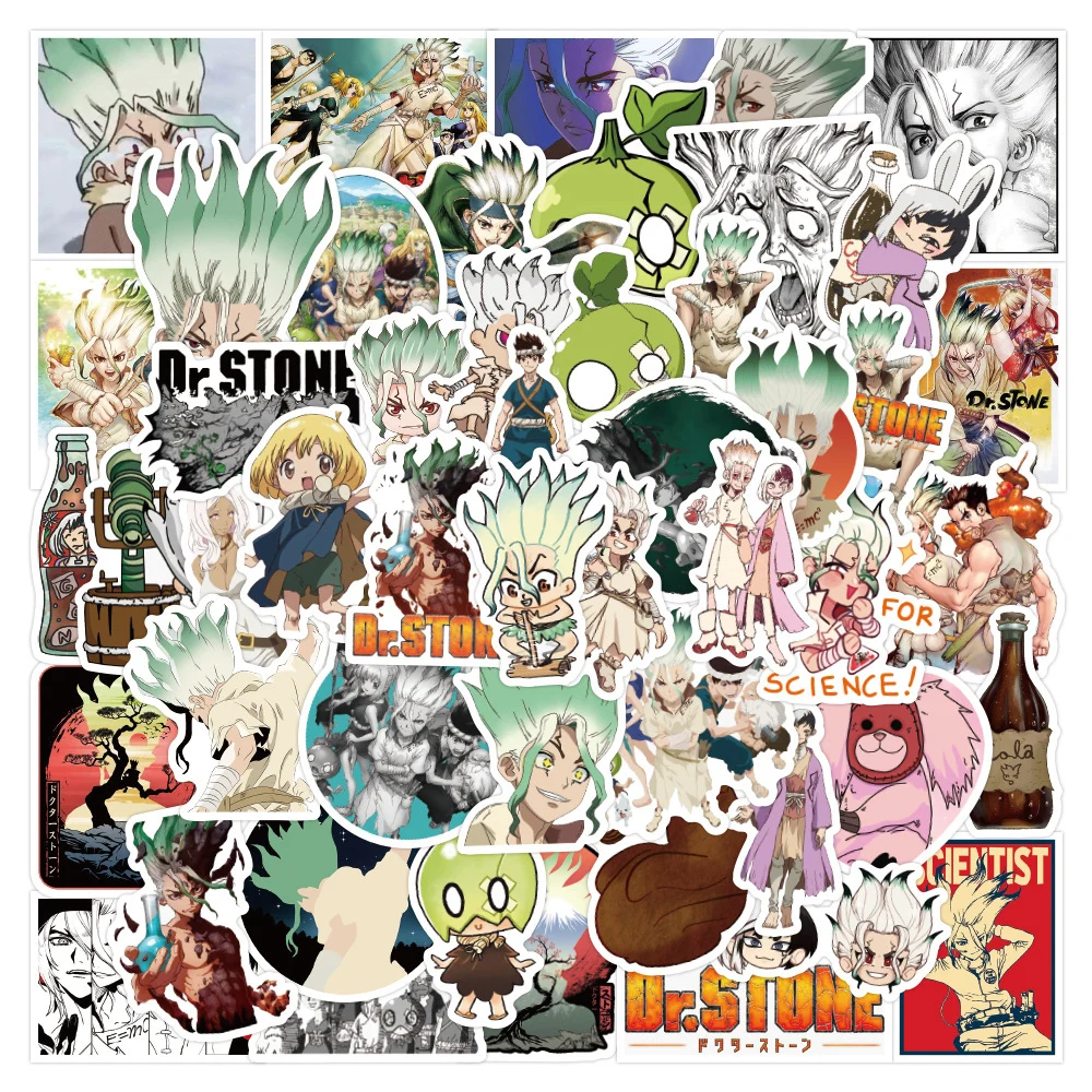10/30/50pcs Dr.STONE Stickers Anime Cool Graffiti Skateboard Motorcycle ...