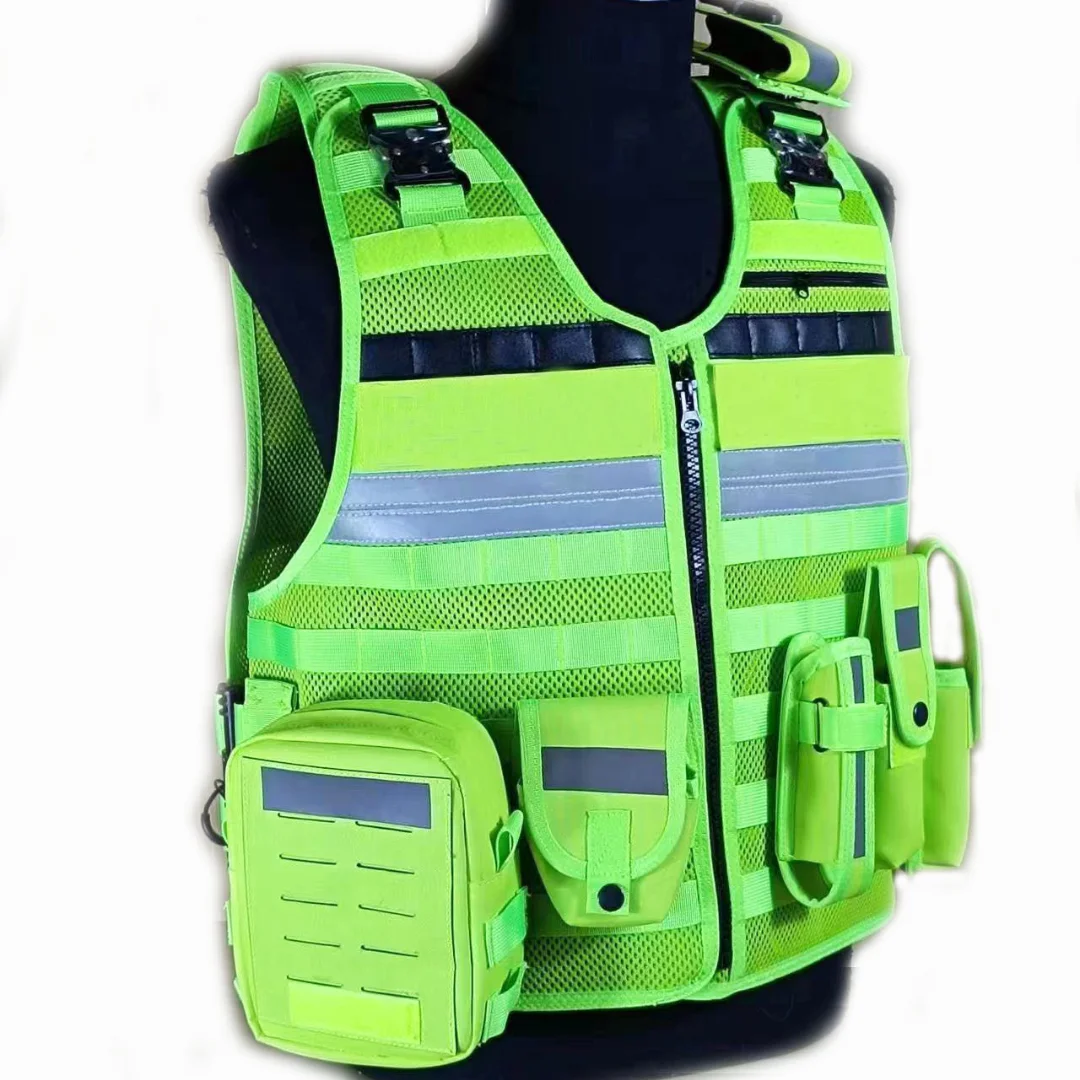 Tactical-Outdoor-Vest-Inner-Yellow-Breathable-Comfortable-Reflective ...