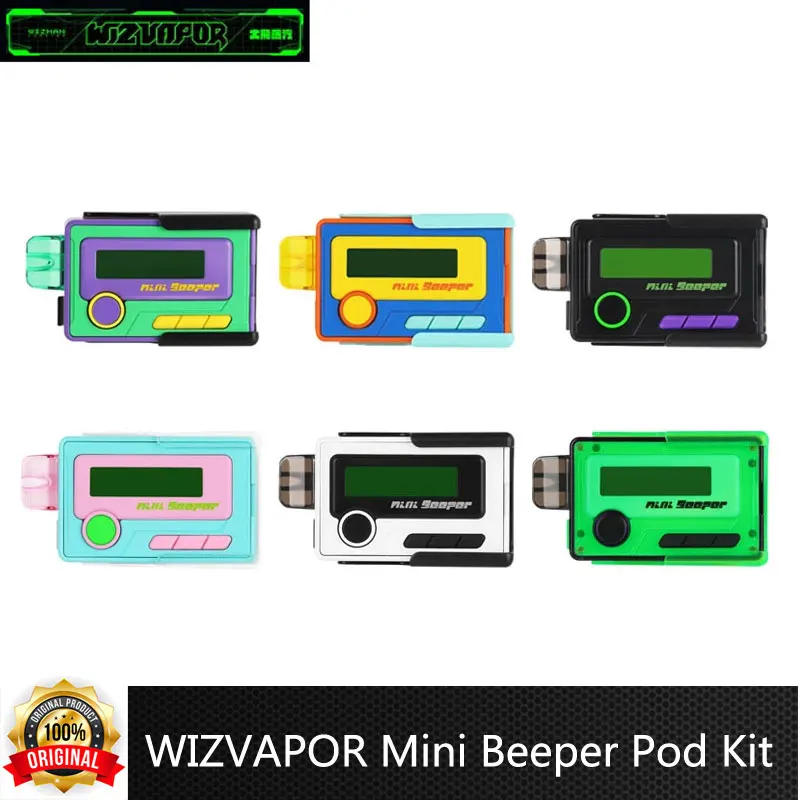 Original-WIZVAPOR-Mini-Beeper-Pod-Kit-1200mAh-Battery-3-5ml-Cartridge ...