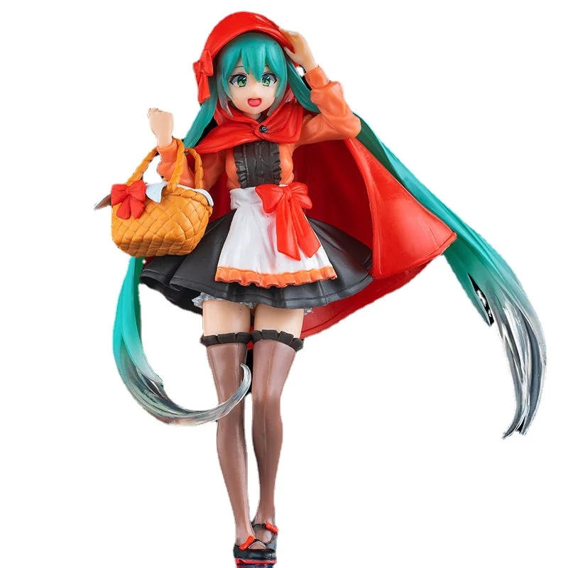 2022 New Anime Hatsune Miku Little Red Riding Hood Kawaii Miku Statue ...