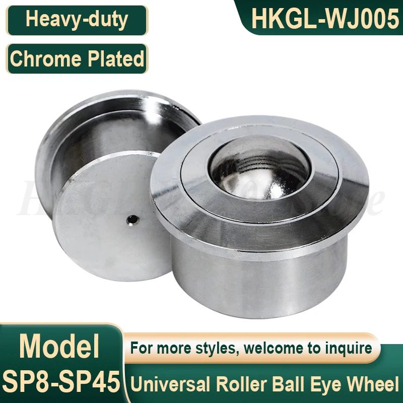 1PCS Heavy-duty Universal Roller Ball Eye Wheel Bearing Transfer Caster ...