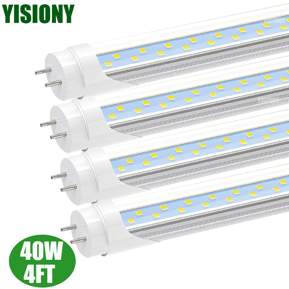 8 pièces de tubes LED T8 de 4 pieds, 40 W, 4000 lm, 6000 K, 85-265 V ...