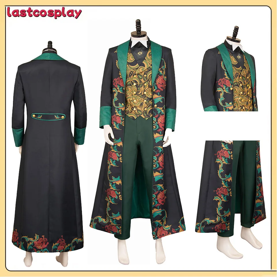 Movie Wicked Cosplay Wizard Costume Adult Men Halloween Roleplay ...