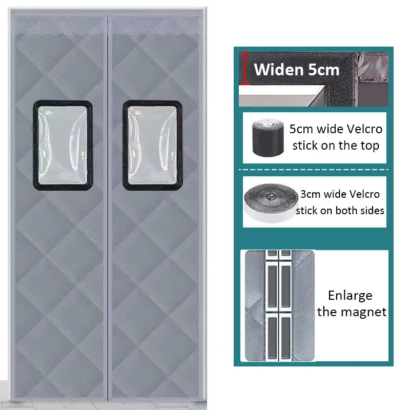 Winter-Warm-Door-Curtain-Magnetic-With-Window-Heat-Insulation-Warmth ...