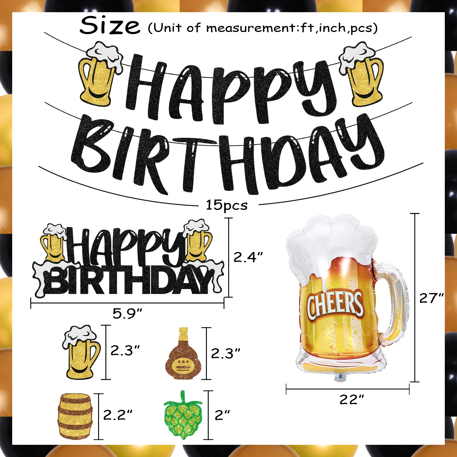 Cheers Beer Happy Birthday