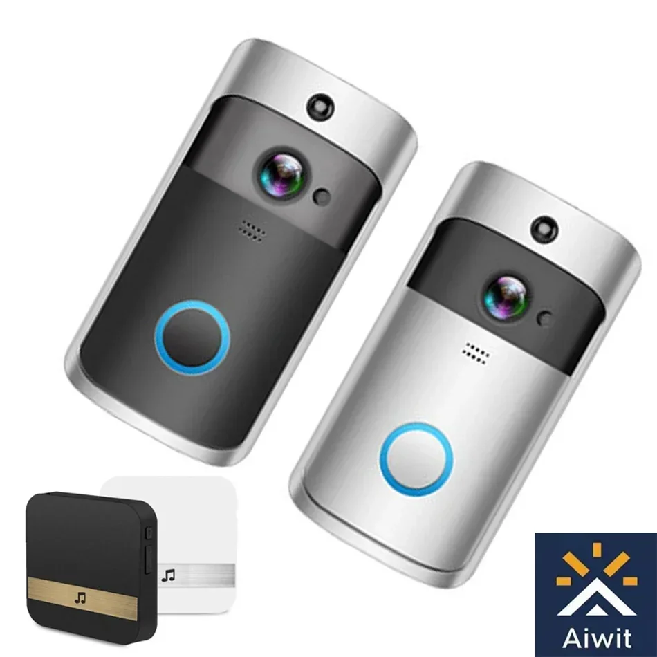 Video Doorbell Camera HD WiFi Doorbell Wireless Operated Motion ...