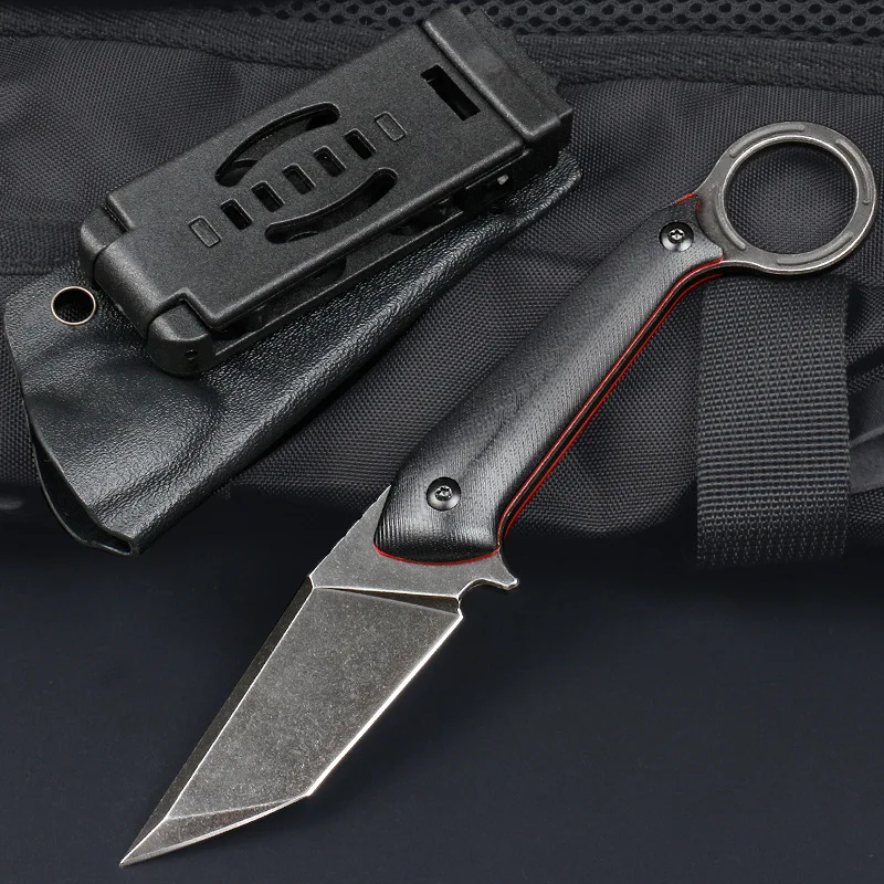 Survival Straight Knife | Knife Handle Material | Survival Tools ...
