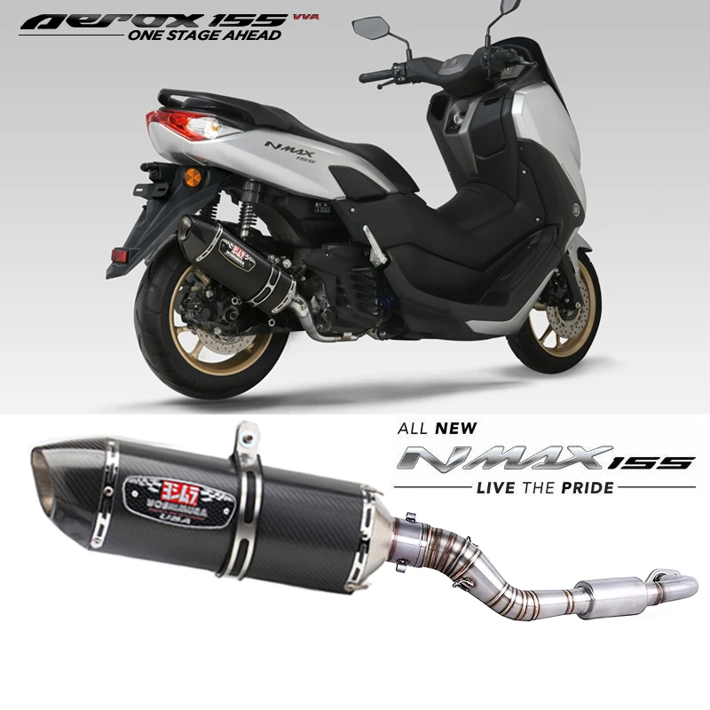 Exhaust-Full-System-Contact-Pipe-For-YAMAHA-NMAX-155-125-N-MAX155 ...