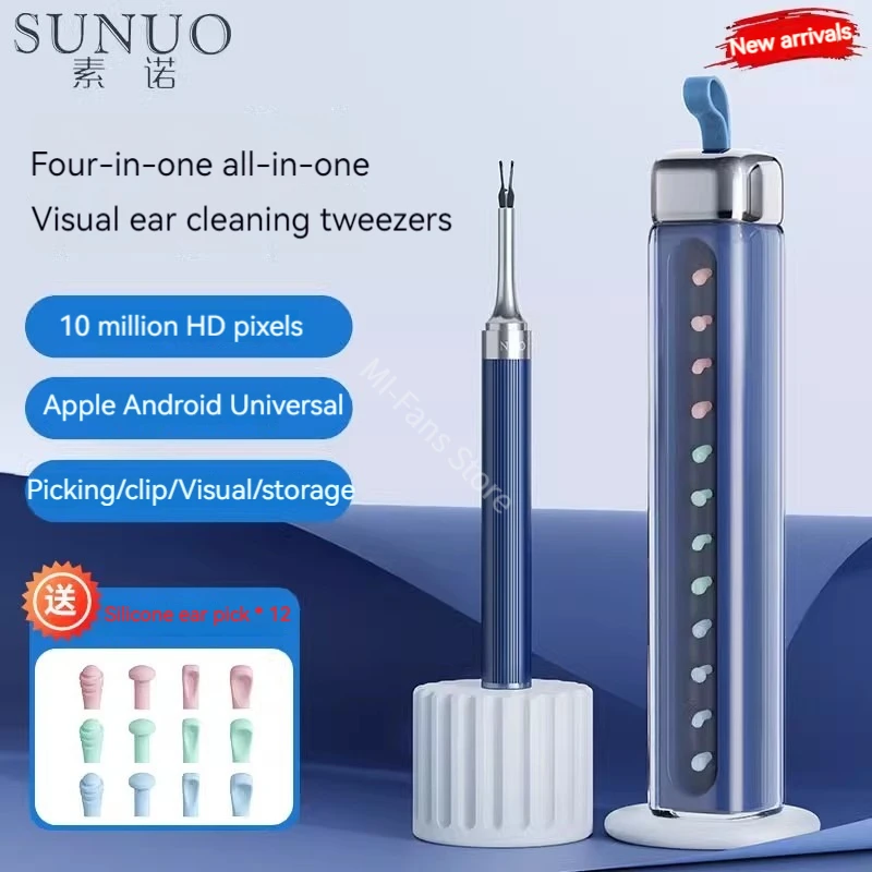Sunuo-Smart-Visual-Ear-Sticks-S9-1000W-Pixels-HD-Endoscope-Silicone ...