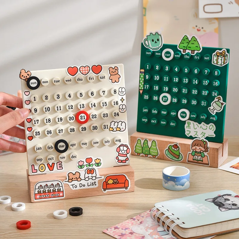 DIY-Permanent-Calendar-Desktop-Decoration-Acrylic-Creative-INS-Date ...