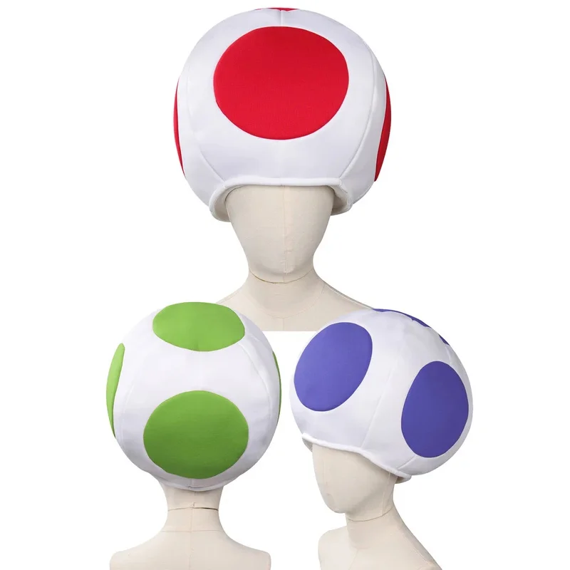 Toad-Kinopio-Cosplay-Boys-Hat-Anime-Game-Bros-2-Roleplay-Fantasia-Red ...