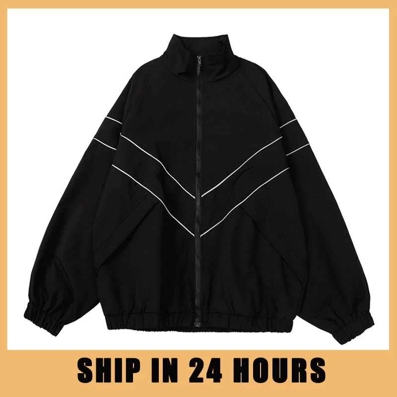 Mens Jacket Streetwear | Windbreaker Streetwear | Men's Varsity Jacket ...