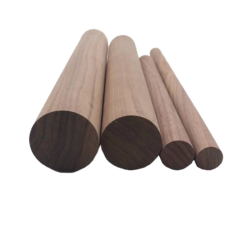 1Pcs Black Walnut Round bar natural wood bar Wood DIY Handmade Material wood