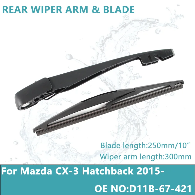 Rear-Wiper-Blade-For-Mazda-CX-3-CX3-10-250mm-Car-Windshield-Windscreen ...