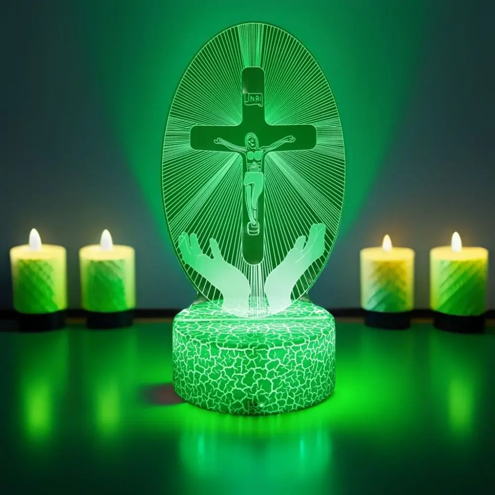 Jesus-Cross-3D-Lamp-Friends-Xmas-Easter-LED-Night-Light-Crucifix ...