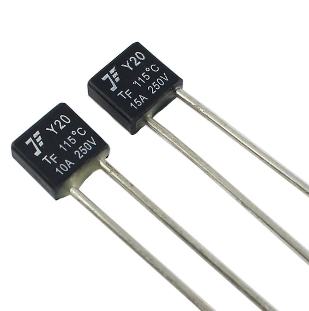 15a 250v Thermal Fuses Temperature Fuse | Black Square Temperature Fuse ...