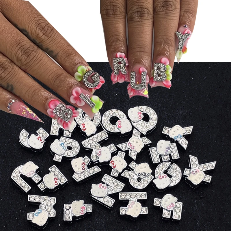 26pcs-Cartoon-cat-Letter-Nail-Art-Charms-8mm-Alphabet-A-Z-Nail ...