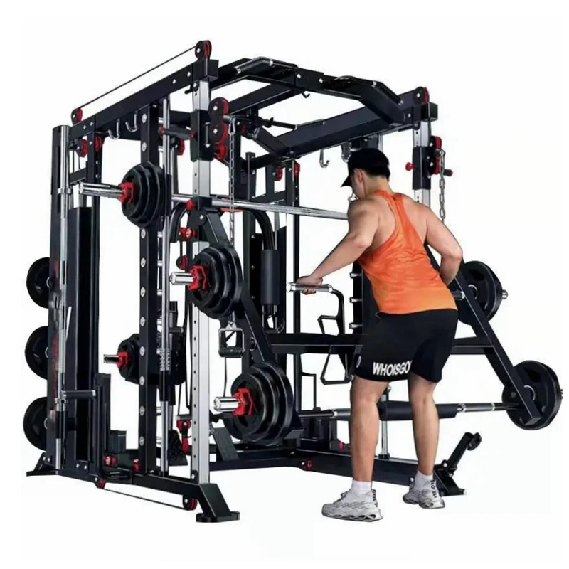 Multi-Fun-o-Smith-Machine-para-Muscula-o-Power-Cage-Squat-Rack-Home ...