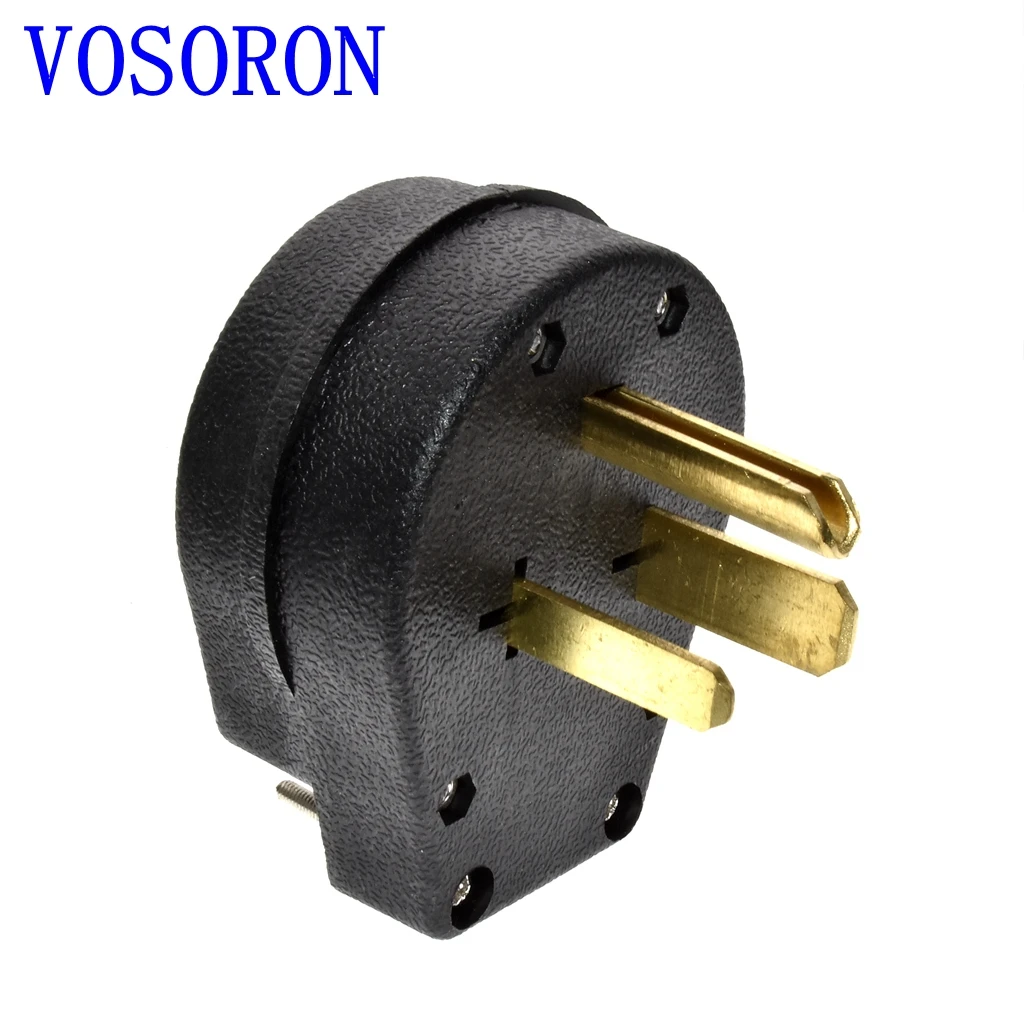 Straight-Blade-Angle-Plug-AC-Dryer-Replacement-Male-Angle-Plug-NEMA-6 ...