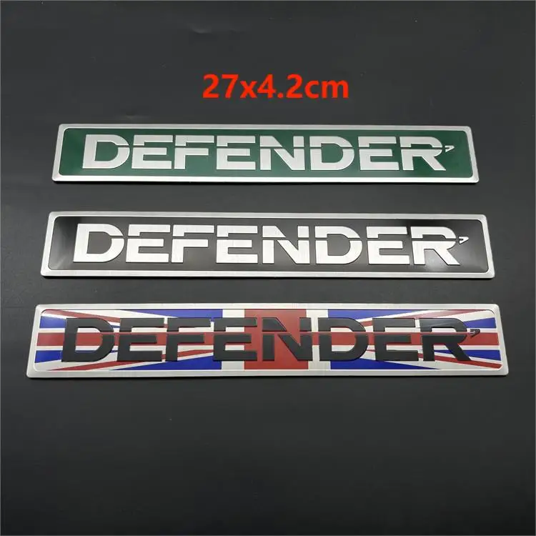 1X-3D-Aluminium-Car-Letters-Decals-Sticker-For-Defender-RC-110-130-90 ...