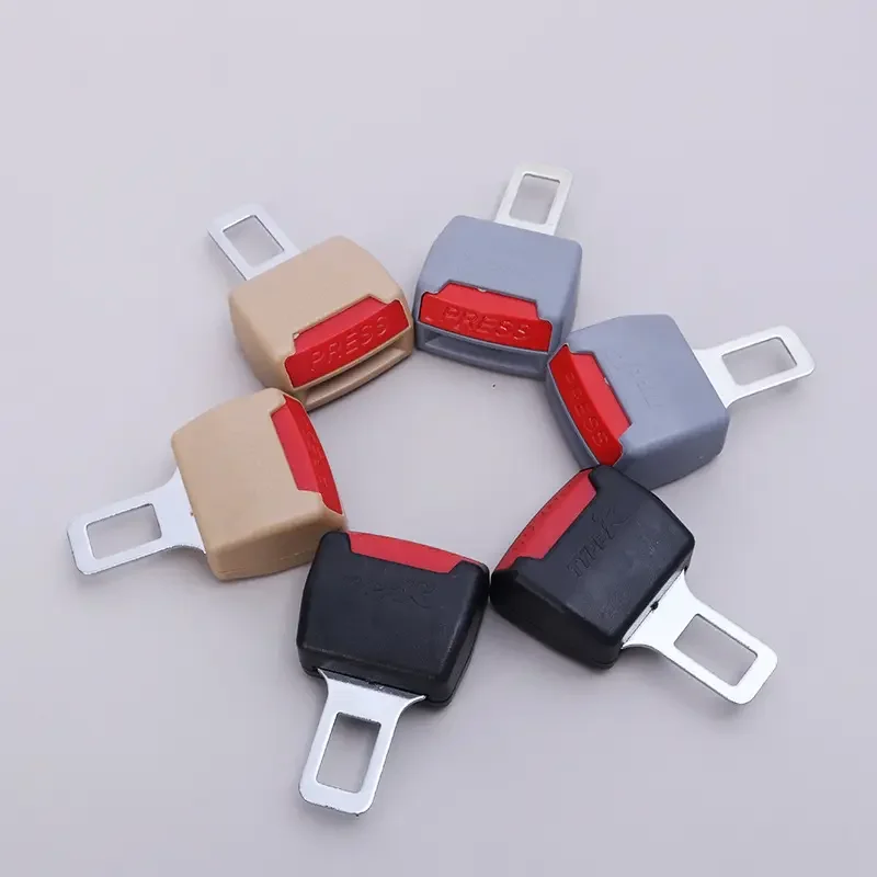 Universal Car Seat Belt Clip Black Extender Safety Belts Plug Alarm ...