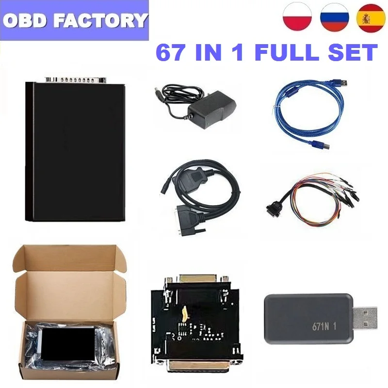 2022 Newest Flash 67 in 1 ECU Programmer Bench V1.20 Flash Full Set ...