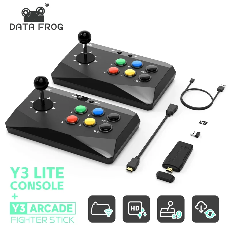 Daten-frosch-y3-Arcade-4k-Videospiel-konsole-mit-Spiel-Arcade-Tastatur ...