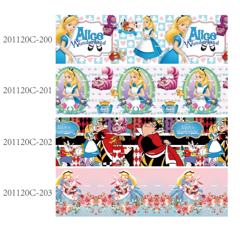 Cartoon Disney Printed Ribbon | Alice Wonderland Ribbon | Alice ...