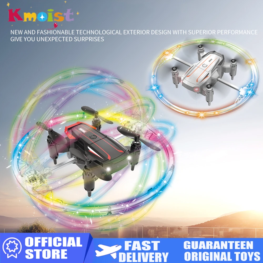 Stunt-Roll-Drone-Cool-Colorful-Light-Tumbling-Smart-Fixed-Height ...