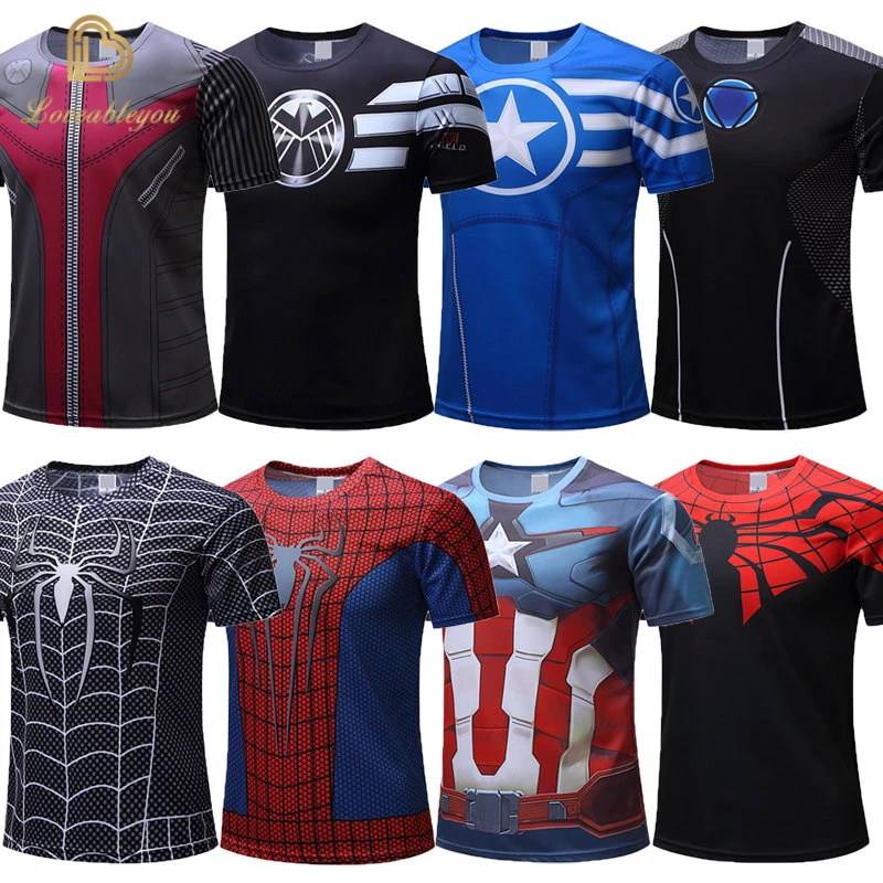 Camiseta de superhéroe de Marvel para hombre, camisa con estampado 3D ...