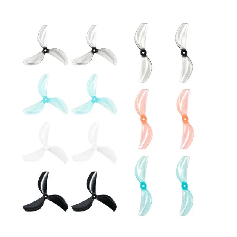 Gemfan 45mm 2-Blade&3-Blade Propellers 1.5mm Shaft 8pairs for Brushless ...