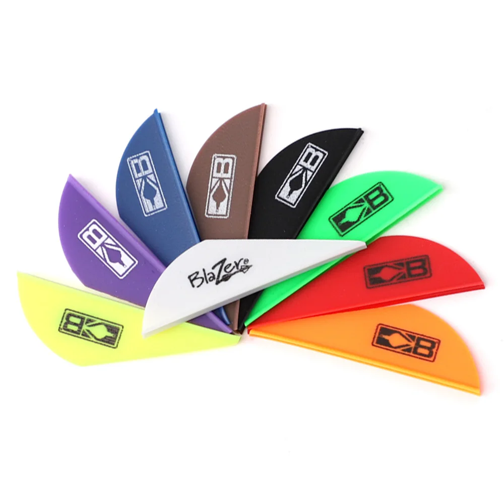 50Pcs-Arrow-Feathers-2inch-Rubber-Fletching-Vane-DIY-Hunting-Shooting ...