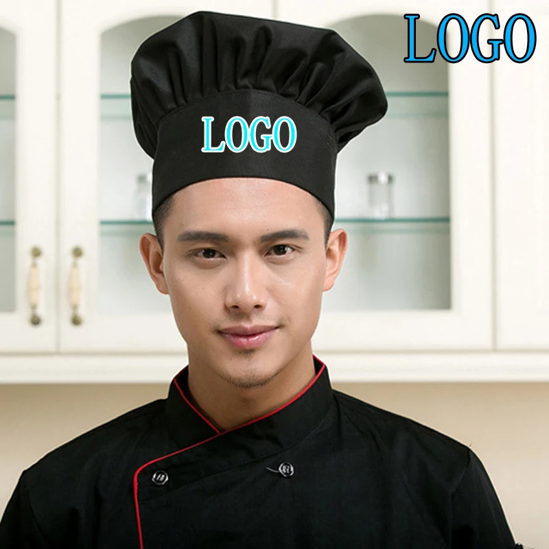 New-Customized-Logo-Restaurant-Chef-Hat-Waiter-Uniform-Cap-Baker ...