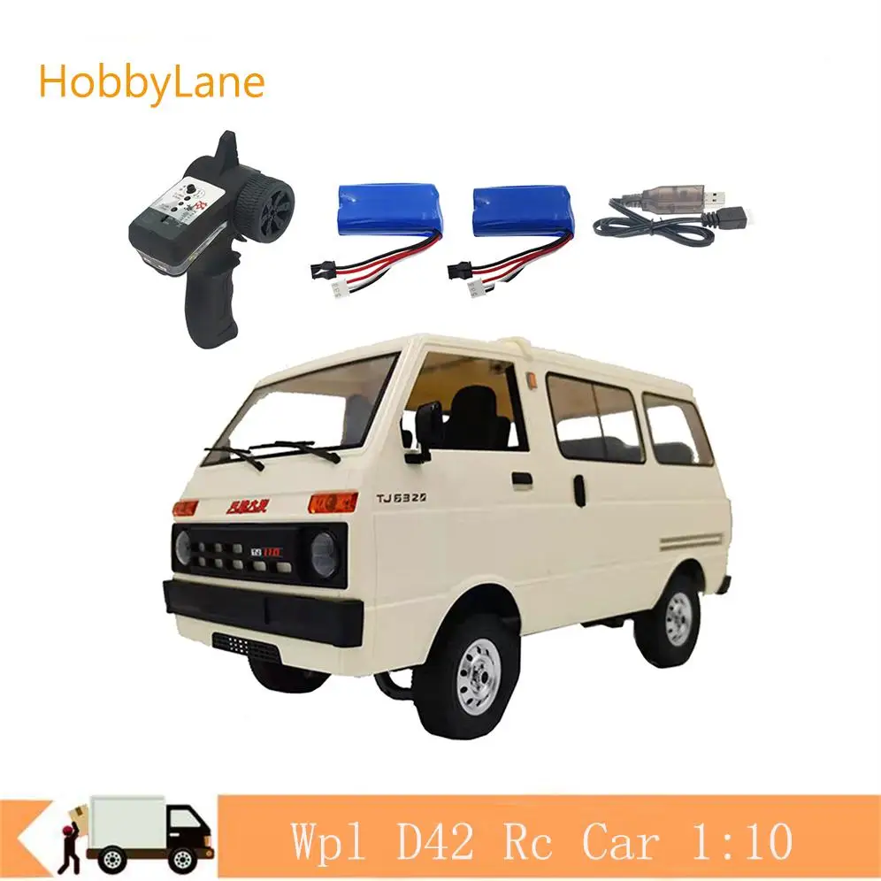 Wpl D42 Rc 자동차 1:10 스케일 전기 취미 장난감, 오프로드 등반 트럭, 브러시 260 모터, 2.4g 4ch ...
