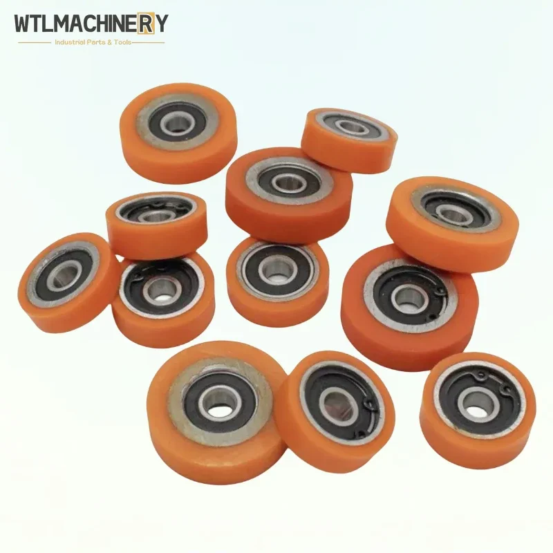 2Pcs-PU-Press-Wheel-Roller-Rubber-Tracking-Wheel-for-Homag-Nanxing-KDT ...