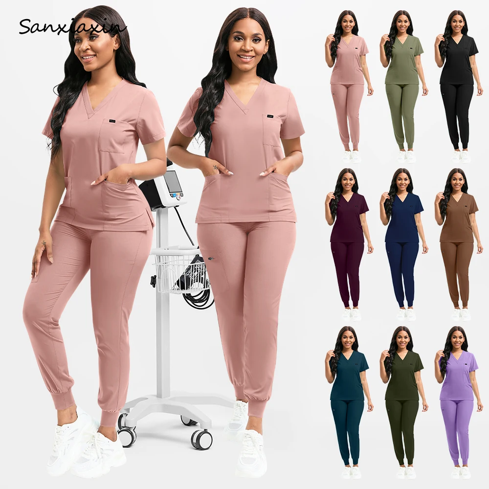 Unisex Nurse Uniforms Women Medical Suits Men Women Nursing Clothes ...
