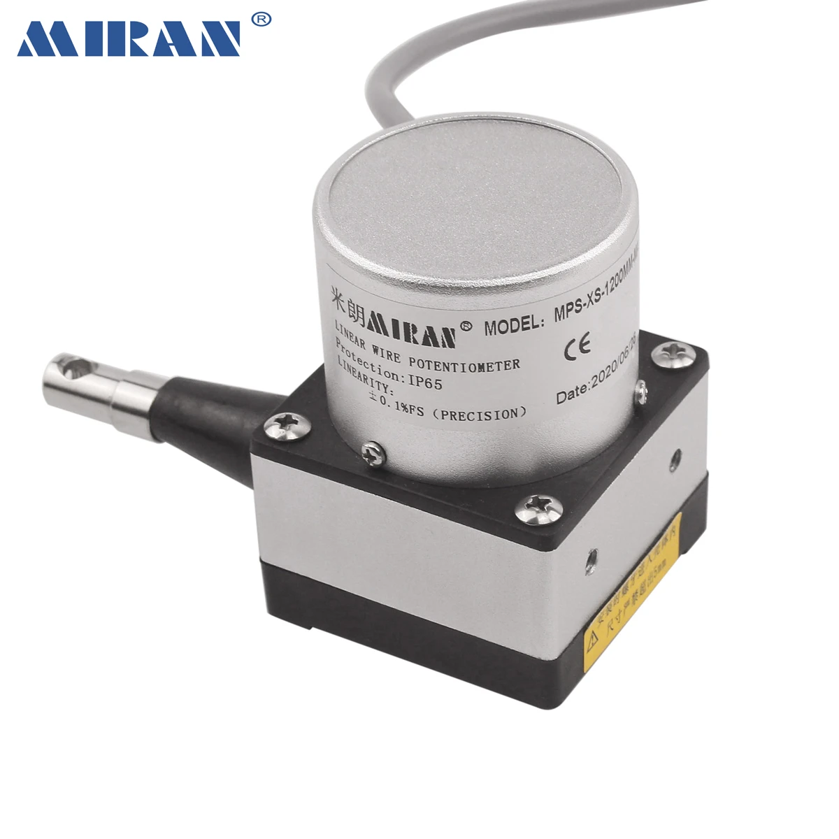 MIRAN MPS-XS Pulse Pull Rope Wire Displacement Sensor Cable Sensor Draw Wire Potentiometer ...