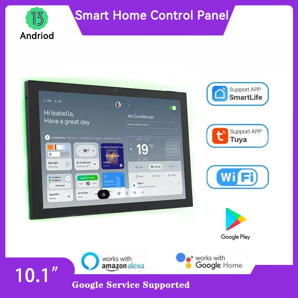 10-1-Inch-In-wall-Smart-Home-Control-Panel-Android-13-OS-POE-Tablet ...